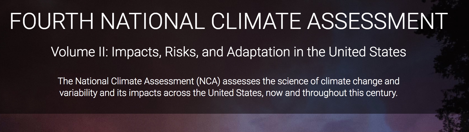 Volume 2 of the 4th National Climate Assessment Now Available