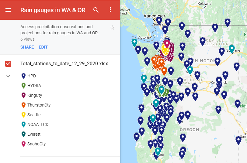 Heavy Precipitation Projections for use in Stormwater Planning